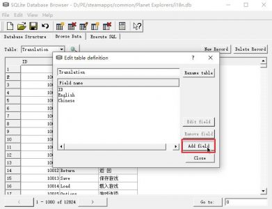 Or if you like, you can modify the table and create a new language ...